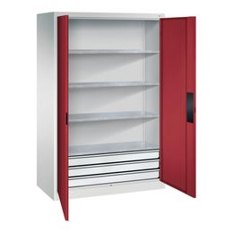 C+P Schwerlastschrank mit Schubladen Acurado, 1950x1200x600mm, 7035/3003 ; C + P M&ouml;belsysteme (8932-523|S10174)