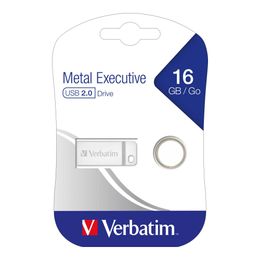 Verbatim USB-Stick 16GB 2.0 Metal Executive 98748 si (15-020-331)