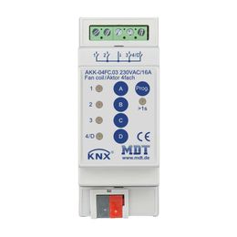 MDT technologies Schaltaktor 4-fach 2TE REG,16A,230VAC,Komp. AKK-04FC.03)
