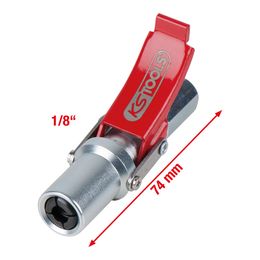 KS Tools Quick-Lock Schnellkupplung f&uuml;r Fettpressen, 1/8" (980.1108)