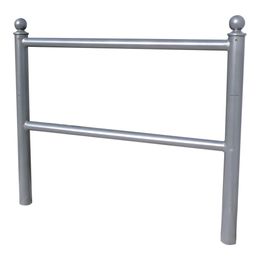 Schake Anlehnb&uuml;gel Standrohre &Oslash; 60mm, H&ouml;he: 1300mm Querrohre &Oslash; 42mm, Gesamtbreite: 800mm + Kugelkopf, beschichtet (422_61B)
