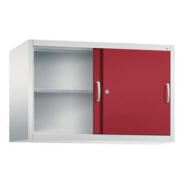 C+P Aufsatzschrank Acurado, H790xB1200xT500mm, Front Rubinrot, Korpus Lichtgrau (2055-09) ; C + P M&ouml;belsysteme (2055-09|S10023)