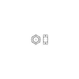 Selbstsichernde Sechskantmutter ART 84032 M 6 x 1 Stahl galvanisch verzinkt Biloc ; Industrial Quality Supplies (840321100060000)
