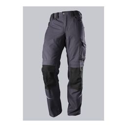 BP&reg; Komfort-Arbeitshose mit Reflex und Kniepolstertaschen, dunkelgrau/schwarz, Gr. 58, L&auml;nge n (1803-720-5332-58-n)