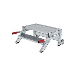MUNK Aluminium-Arbeitspodest fahrbar Aluminium Stufenbreite 800 mm 2 Stufen (050015)
