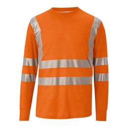 K&Uuml;BLER WORKWEAR K&uuml;bler Longsleeve REFLECTIQ PSA 2 warnorange Form 5145 Gr&ouml;&szlig;e L ; K&uuml;bler Workwear (5145 8205-37-L)
