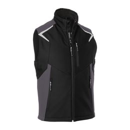 K&Uuml;BLER WORKWEAR K&uuml;bler Softshell Weste BODYFORCE schwarz/anthrazit Form 7125 Gr&ouml;&szlig;e XS ; K&uuml;bler Workwear (7125 5375-9997-XS)
