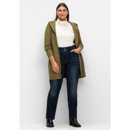 sheego Gro&szlig;e Gr&ouml;&szlig;en Jeans mit Nieten an den Taschen, dark blue, Gr&ouml;&szlig;e 46 - Damen