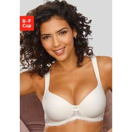 Lascana sheego Gro&szlig;e Gr&ouml;&szlig;en Schalen-BH, creme, Gr&ouml;&szlig;e 80F - Damen