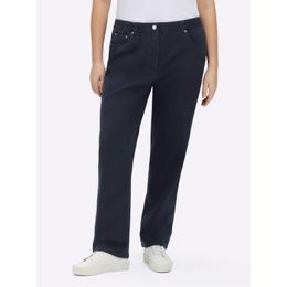 sheego Gro&szlig;e Gr&ouml;&szlig;en 5-Pocket-Jeans mit innenliegendem Dehnbund, marine, Gr&ouml;&szlig;e 22 - Damen