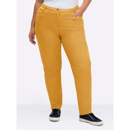 sheego Gro&szlig;e Gr&ouml;&szlig;en Jeans mit Stretch-Anteil, ocker, Gr&ouml;&szlig;e 50 - Damen