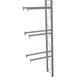 Schulte Palettenregal, feuerverzinkt, HxBxT 6000 x 1950 x 1100 mm, 3 Fachebenen, Anbauregal