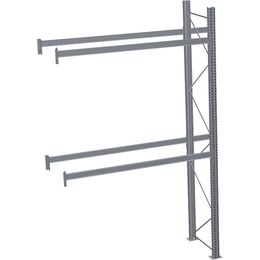 Schulte Palettenregal, feuerverzinkt, HxBxT 4500 x 2825 x 1100 mm, 2 Fachebenen, Anbauregal
