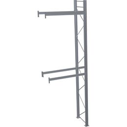 Schulte Palettenregal, feuerverzinkt, HxBxT 6000 x 1950 x 1100 mm, 2 Fachebenen, Anbauregal