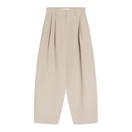 Bershka Pleat-Front Pants male Beige size L