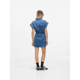 KARL LAGERFELD JEANS Shirt Dress ' Kurz&auml;rmeliges Jeanskleid mit G&uuml;rtel ' female Blue size XS