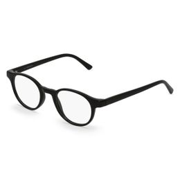 Fielmann INTER 2158 CL Brille Unisex | Fassung: Vollrand, Panto, Schwarz