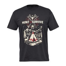 Hunt to Survive T-Shirt Hunt to Survive Schwarz (Gr&ouml;&szlig;e: M)