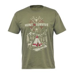 Hunt to Survive T-Shirt Hunt to Survive Oliv (Gr&ouml;&szlig;e: L)