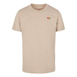 Mister Tee T-Shirt 'Double Hearts Pride' Herren Gr&ouml;&szlig;e XXL sand / mischfarben