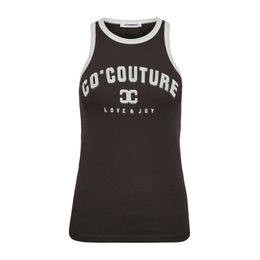 Co'Couture Co'couture Top 'Edge' Damen Gr&ouml;&szlig;e M anthrazit / wei&szlig;