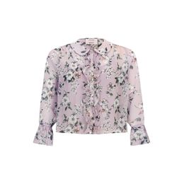 Guido Maria Kretschmer For Bridgerton Bluse 'Kate' Damen Gr&ouml;&szlig;e XL tanne / flieder / rosa / wei&szlig;