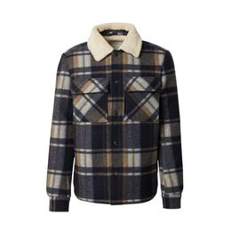 DAN FOX APPAREL Jacke 'Jamal' Herren Gr&ouml;&szlig;e L beige / navy / sepia