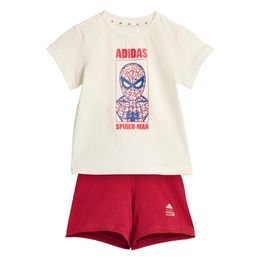 adidas Sportswear Trainingsanzug 'Adidas x Marvel Spider-Man' Jungen Gr&ouml;&szlig;e 86 navy / rubinrot / wollwei&szlig;