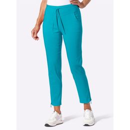 WITT Damen Bengalinhose mit Rei&szlig;verschluss am Bein, t&uuml;rkis, Gr&ouml;&szlig;e 36