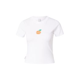 Iriedaily T-Shirt 'Daily Apfel' Damen Gr&ouml;&szlig;e XL smaragd / orange / wei&szlig;