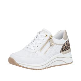 Remonte Sneakers 'Dot 10' female size 36 Ecru / Light brown / Black / White