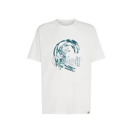 O`Neill O'neill T-Shirt 'Circle Surfer' Herren Gr&ouml;&szlig;e S dunkelgr&uuml;n / wei&szlig;