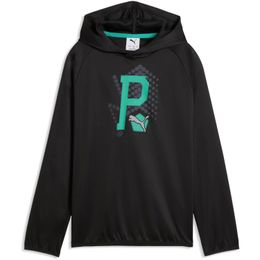 Puma ACTIVE Hoodie Kinder - Gr&ouml;&szlig;e 176 - schwarz