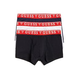 Guess Boxershorts 'Brian' Herren Gr&ouml;&szlig;e S dunkelblau / hellgrau / rot / schwarz