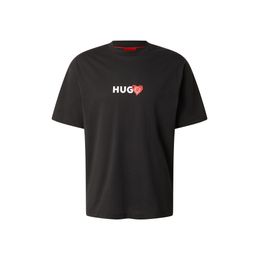 Hugo T-Shirt 'Dewdam' Herren Gr&ouml;&szlig;e L rot / schwarz / wei&szlig;