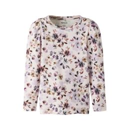 name it Shirt M&auml;dchen Gr&ouml;&szlig;e 116 creme / braun / flieder / rosa