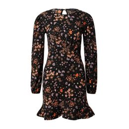 Dorothy Perkins Kleid Damen Gr&ouml;&szlig;e 46 pastellorange / pink / schwarz / wei&szlig; Winterkleid