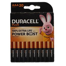 Duracell Batterie Plus Power 1,5 V AAA LR03 20 St&uuml;ck