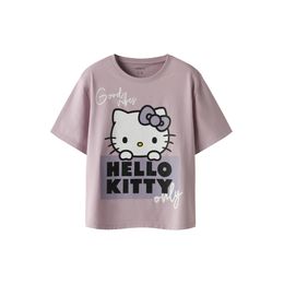 name it T-Shirt M&auml;dchen Gr&ouml;&szlig;e 158/164 flieder / ros&eacute; / schwarz / wei&szlig;
