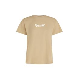O`Neill O'neill T-Shirt 'Essentials' Damen Gr&ouml;&szlig;e M beige / wei&szlig;