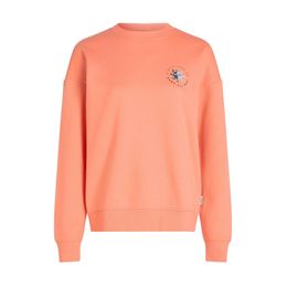 O`Neill O'neill Sweatshirt 'Summer' Damen Gr&ouml;&szlig;e XS gr&uuml;n / apricot / wei&szlig;