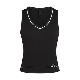 K by KARL LAGERFELD Karl Lagerfeld Top Damen Gr&ouml;&szlig;e M schwarz / wei&szlig;