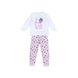 Chicco Schlafanzug M&auml;dchen Gr&ouml;&szlig;e 104 gr&uuml;n / pink / wei&szlig;