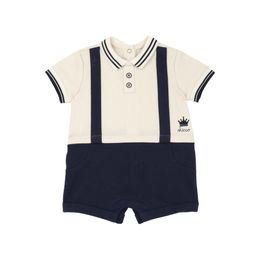 Chicco Overall Gr&ouml;&szlig;e 62 beige / navy / wei&szlig;