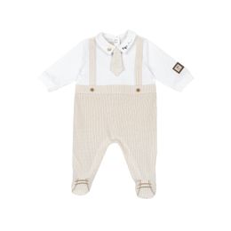Chicco Overall Gr&ouml;&szlig;e 50 beige / wei&szlig;