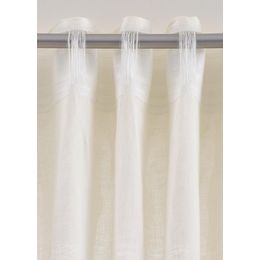 bonprix Leinen Baumwoll Vorhang (1er Pack), beige, Leinen