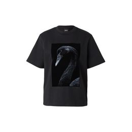 BOSS T-Shirt 'Eharpa2' Damen Gr&ouml;&szlig;e XL anthrazit / schwarz