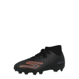 Skechers Sportschuh Jungen Gr&ouml;&szlig;e 33.5 grau / neonorange / schwarz