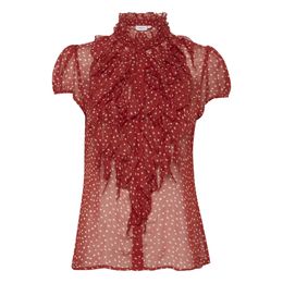 Saint Tropez Bluse Damen Gr&ouml;&szlig;e S rot / wei&szlig;