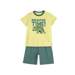 Chicco Set: T-Shirt und Shorts Jungen Gr&ouml;&szlig;e 80 gelb / gr&uuml;n